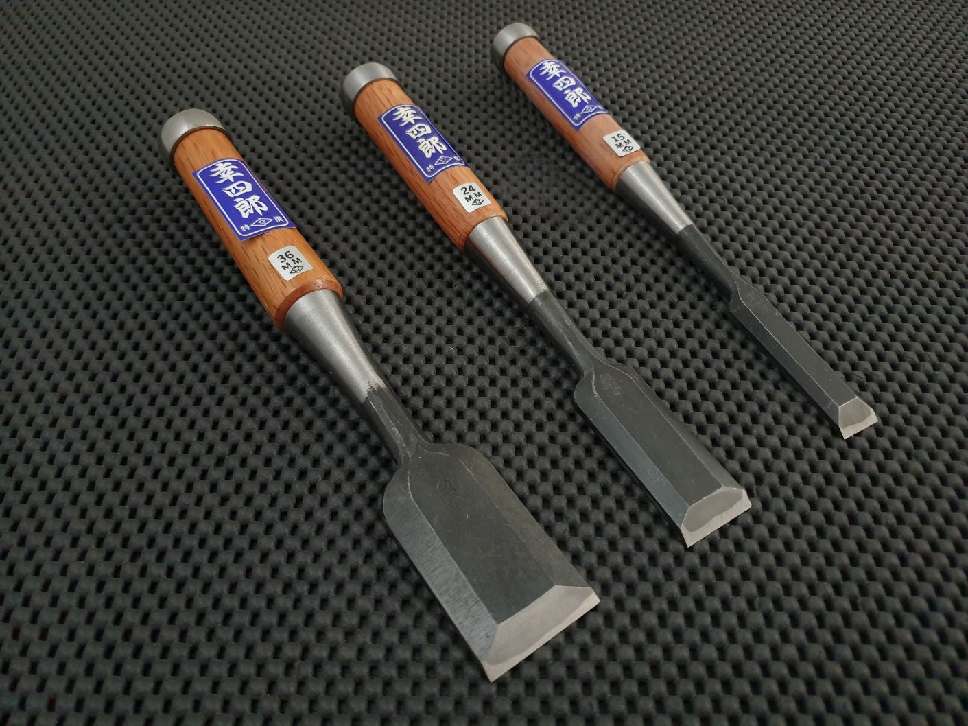 Morihei Koshiro Oire Nomi | 3 Japanese Chisels (White #2 Steel ...
