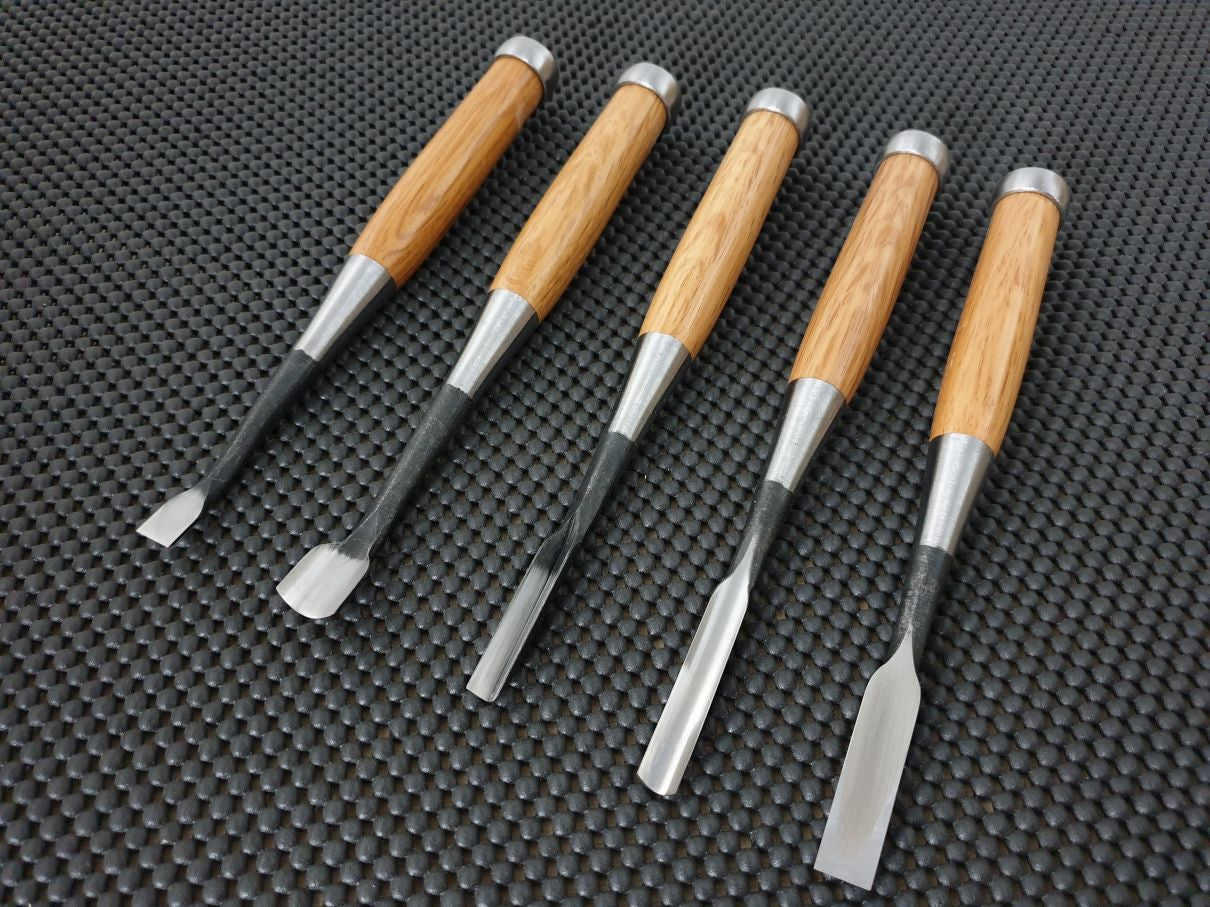 Kawasei Japanese Carving Chisels | Makoto-5 Premium Wood Carving Set ...