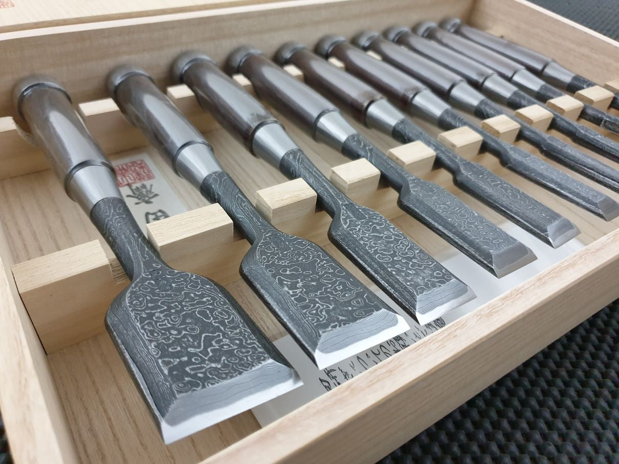 Tasai Suminagashi | 10 Piece Oire Nomi Japanese Chisel Set – ProTooling